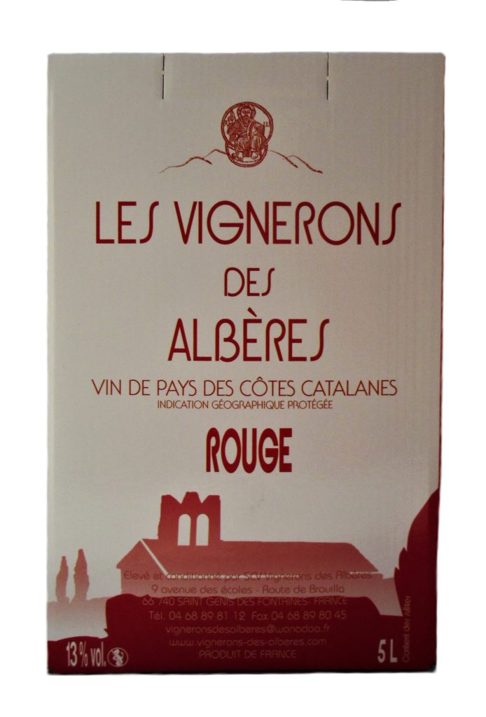 Bag in box rouge 5L - Les Vignerons Des Albères